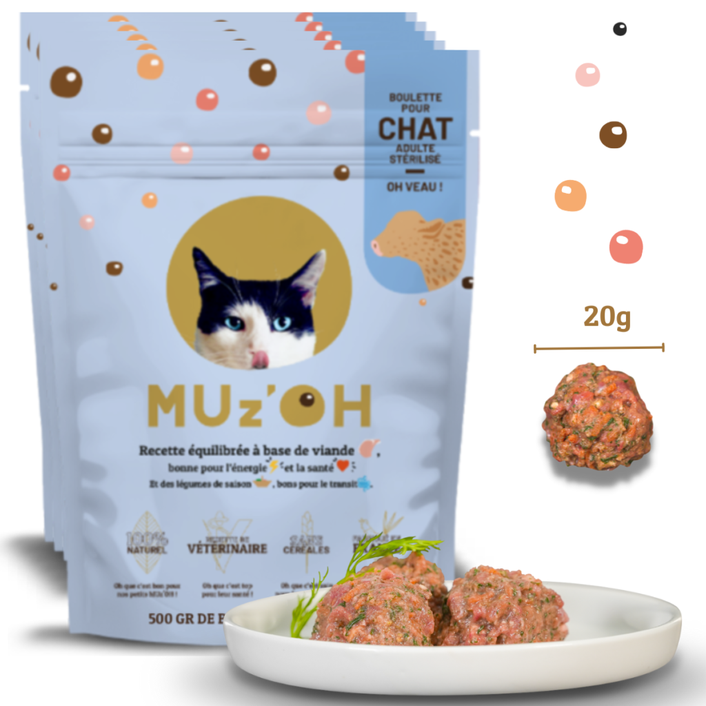 Alimentation BARF pour Chat OH'VEAU | MUz'OH